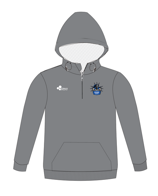 ROGUE KNIGTHTS LOGO BASKETBALL 1/4 ZIP PERFORMANCE HOODIE (2 COLORS ...