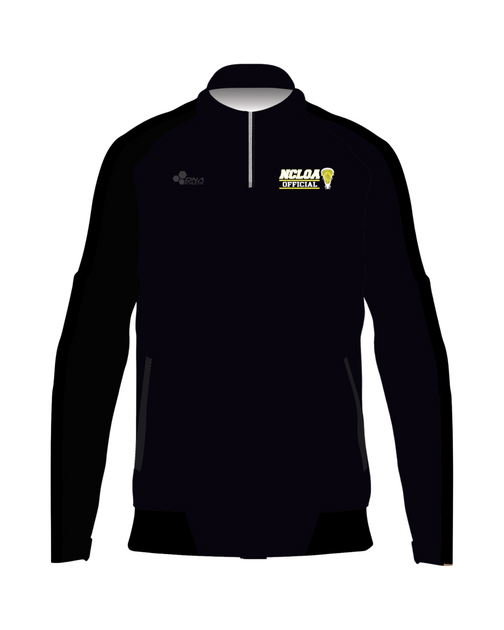 NCLOA OFFICIAL 1/4 ZIP TRACK JACKET (BLACK) – dnaathletix